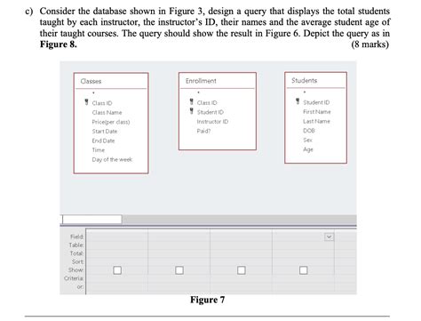 Solved Studant Tohlo Instructor Table Enrollment