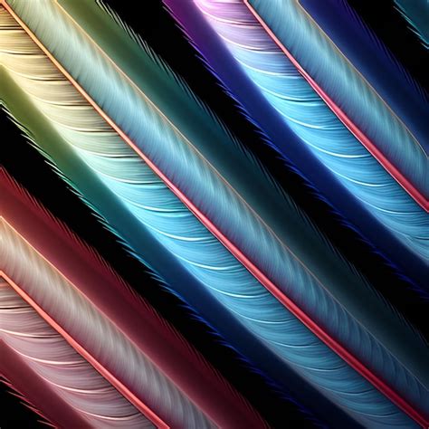 Premium Ai Image Feather Artwork