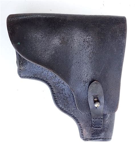 Etui En Cuir Noir Pour P A 7 65 Police Mab Unique