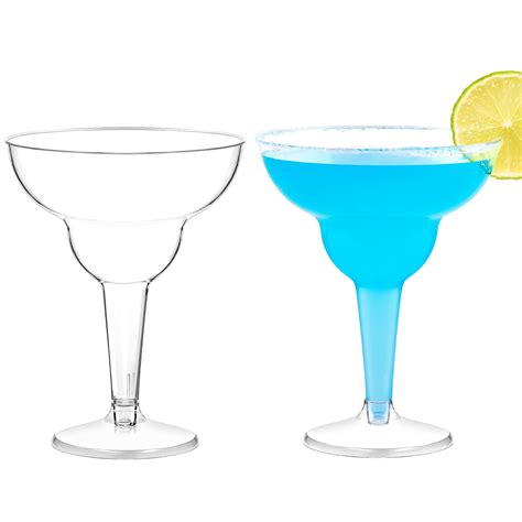 Kucoele 24 Pcs Mini Plastic Martini Glasses 4oz Champagne Coupe