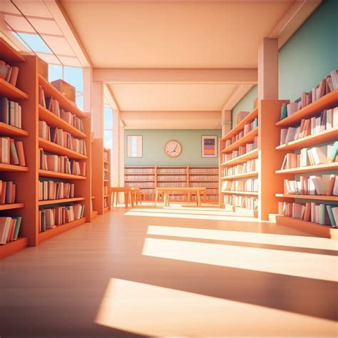 School Library Background Wallpaper