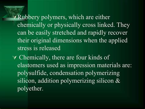 Elastomeric Impression Materials 1 Ppt