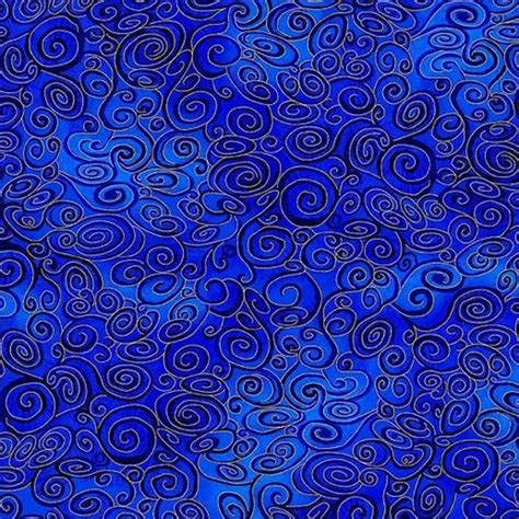 Wings Of Gold Swirly Scrolls Navy Metallic Sold By The 12 Yard Etsy