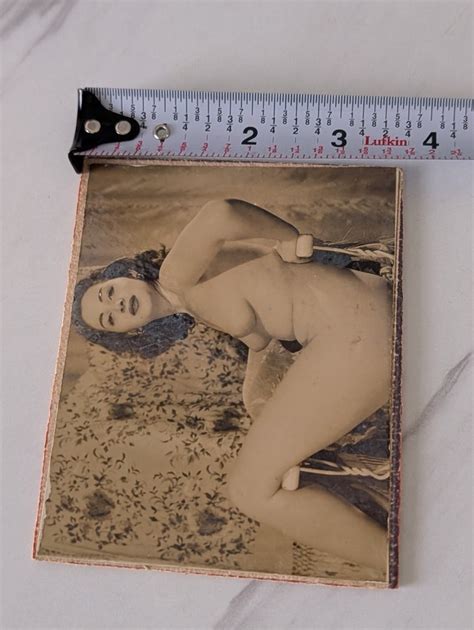 Vintage Nude Photography Brunette Posing Risque 1950s Original Photo Ebay