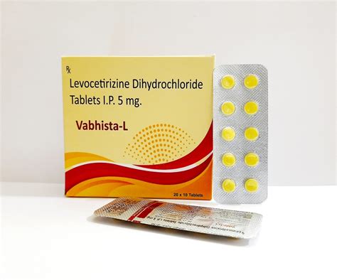 Levocetirizine Dihydrochloride Tablets Effective Allergy Relief At