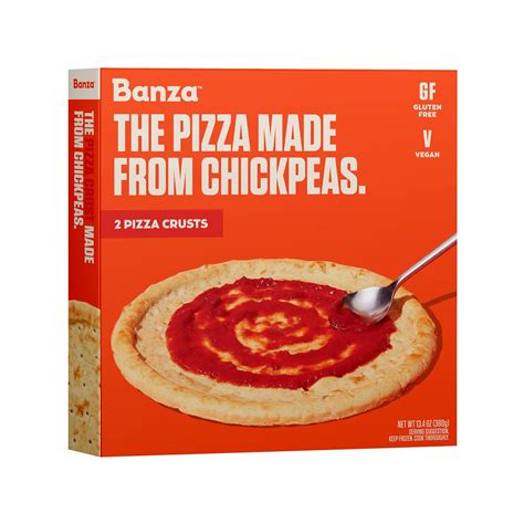 Banza Plain Chickpea Pizza Crust 2 Count 134 Oz Grocery