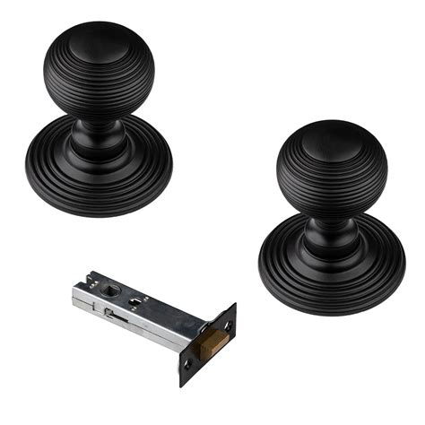 Solid Brass Reeded Door Knobs Old English Collection