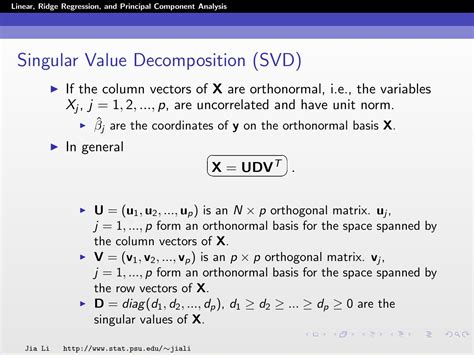 linear ridge regression and principal component analysis