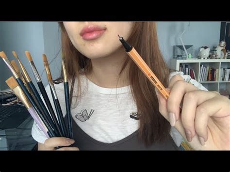 ASMR Drawing On You & Painting Your Face 🎨🖌️ Multiple Brushes with Soft & Realistic Layered Sounds