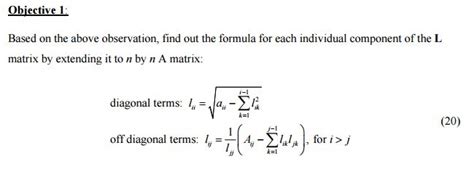 Solved Solve Using Cholesky Decomposition Method For