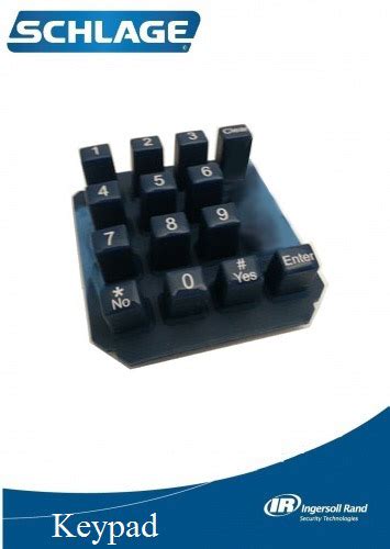 Rubber Keypad For Schlage Handpunch 1000