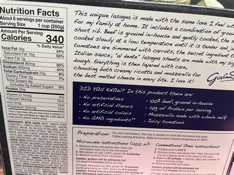 Rana Beef And Short Rib Lasagna At Costco Instructions And Review