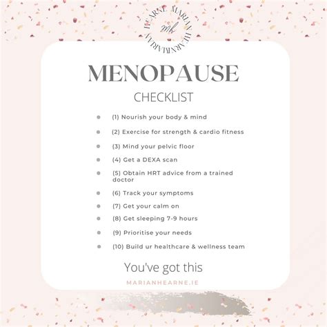 Menopause Checklist 10 Steps To Start Prioritising You In Midlife