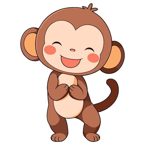 Premium Vector Chibi Monkey