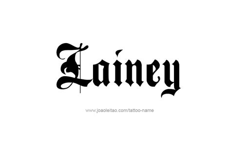 Lainey Name Tattoo Designs