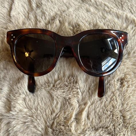 Celine Tortoiseshell Sunglasses Tortoise Shell Depop