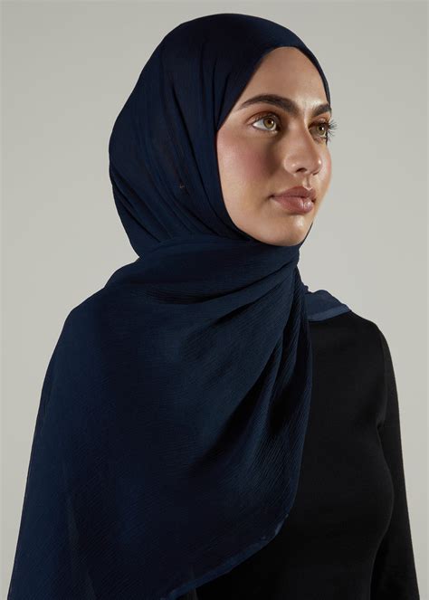 Navy Chiffon Silk Hijab Modest Hijabs Aab Modest Wear Aab Europe