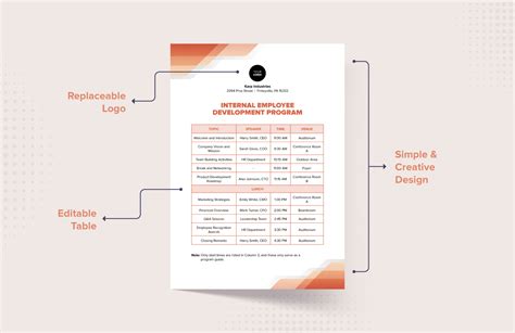 Internal Program Template In Pdf Illustrator Word Download