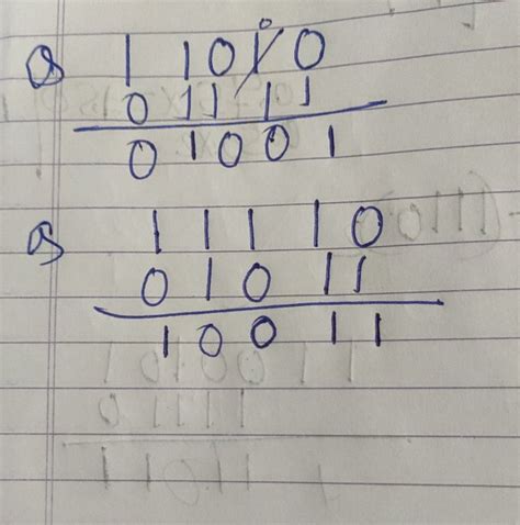 Binary Subtraction Problems Filo