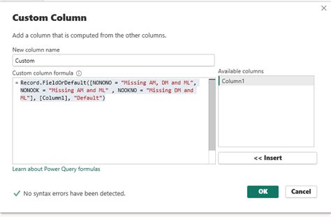 Powerbi Multiple If Statements Or A Switch Statement In Power Query