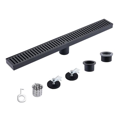 Rainlex 24 Inch Stainless Steel Linear Shower Drain With Rectangle