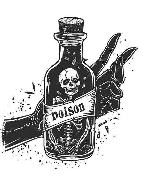 Premium Vector Simple Clip Art Of A Hand Holding Up An Open Bottle