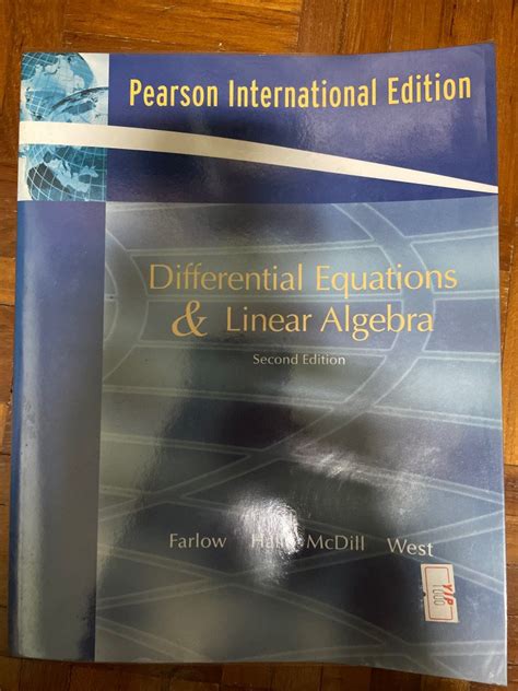 Differential Equations And Linear Algebra Textbook Hobbies And Toys Books