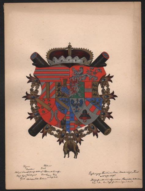 Coat Of Arms Of Ferdinand Ii Archduke Of Austria Count Of Tyrol