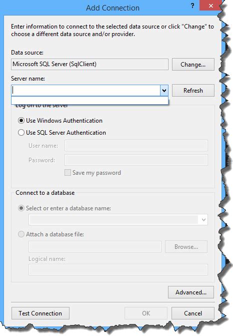 Fixing Empty Sql Server List In “entity Data Model Wizard” Net Blog