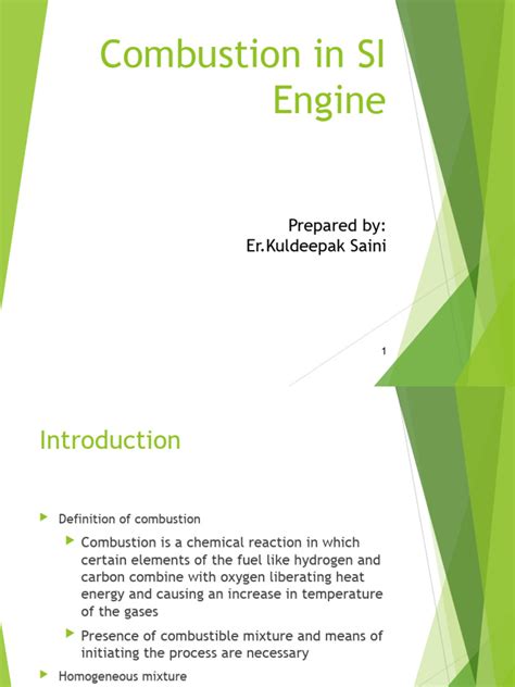 Combustion In Si Engine Pdf Combustion Energy Technology
