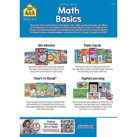 School Zone Math Basics 1 Workbook 32 Pages 1st Grade Addition Subtraction