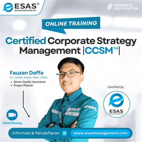 Corporate Strategy Certified Corporate Strategy Management Ccsm™ Esas Management