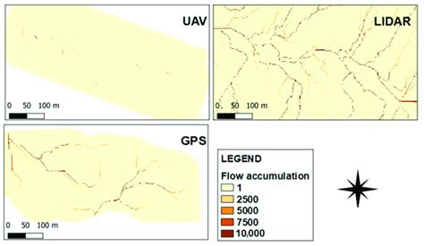 Flow Accumulation Map Generated From Dem Created Based On Surveying Download Scientific Diagram