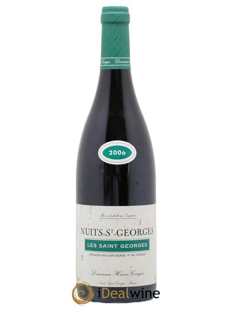 Acheter Nuits Saint Georges 1er Cru Les Saints Georges Henri Gouges 2006 Lot 3413