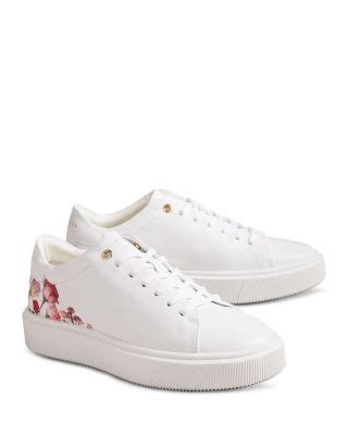 Ted Baker Womens Floral Printed Platform Trainer Sneakers