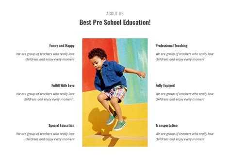 Types Of Preschool Css Template By Nicepage