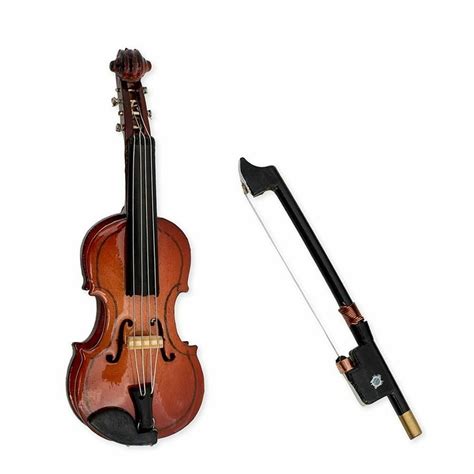 Deelleeo Mini Violin With Case Music Instrument T Wooden Mode