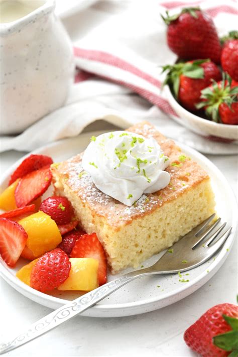 Tres Leches Cake With Fruit Reluctant Entertainer