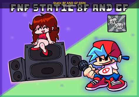 Static Bf And Gf Skin Mod For Friday Night Funkin Fnf Mods