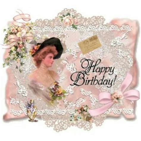 Love 💖💜💛💚 Vintage Birthday Cards Romantic Shabby Chic Holiday