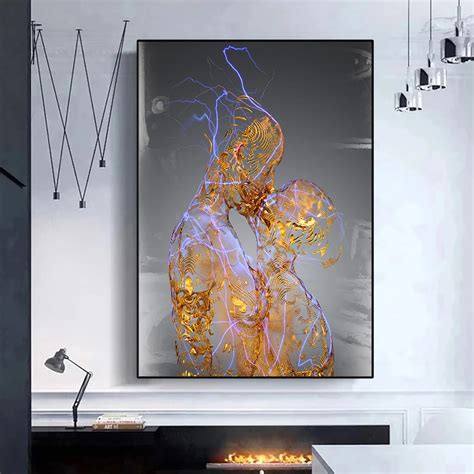 Abstract Love Couple Art