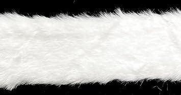 4 Faux Fur Trimming 4 Continuous Yards White White