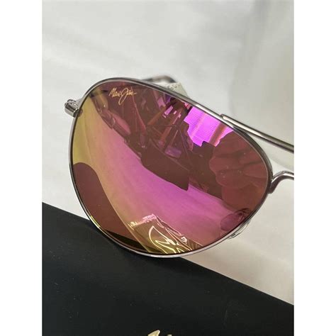 Maui Jim Maverick Polarized Titanium Aviator Depop
