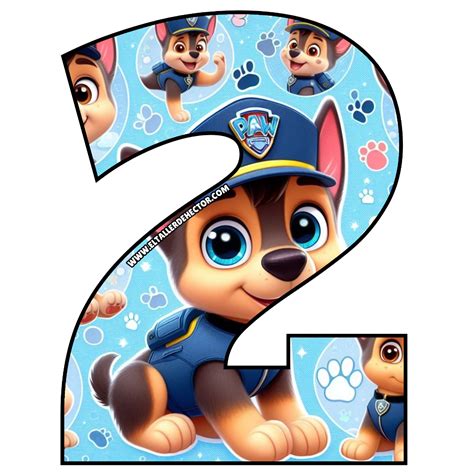 Numero 2 De Paw Patrol Chase El Taller De Hector