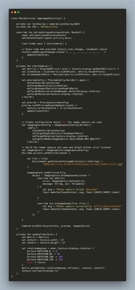 Introduction To CameraX On Android Fritz Ai
