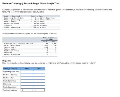 solved exercise 7 4 algo second stage allocation [lo7 4]