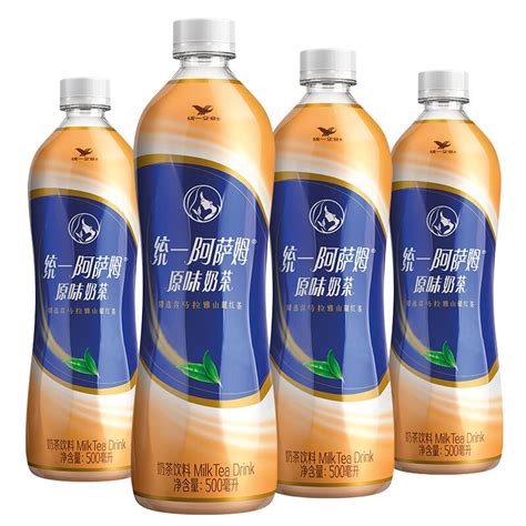 统一 阿萨姆奶茶 原味奶茶 500ml 15瓶 整箱 精选喜马拉雅山麓红茶 办公用品 办公文具