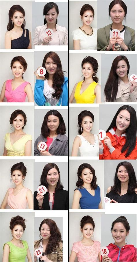 2013 Miss Korea Beauty Contestants With And Without Makeup Via R Interestingasfuck Daslikes