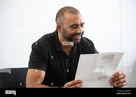 Rugby Japan National Team Player Michael Leitch Attends An Interview In