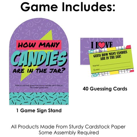 90s Throwback How Many Candies 1990s Party Game 1 Stand And 40